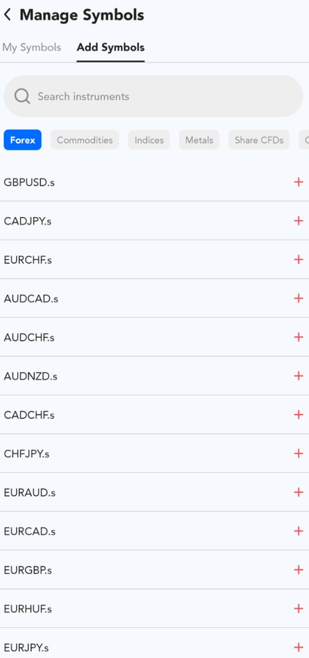¿Cómo agregar símbolos? – Help Center | PU Prime | More Than Trading